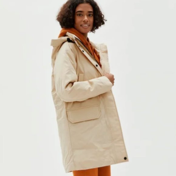 Everlane | Jackets & Coats | Everlane Renew Military Parka Cashew ...